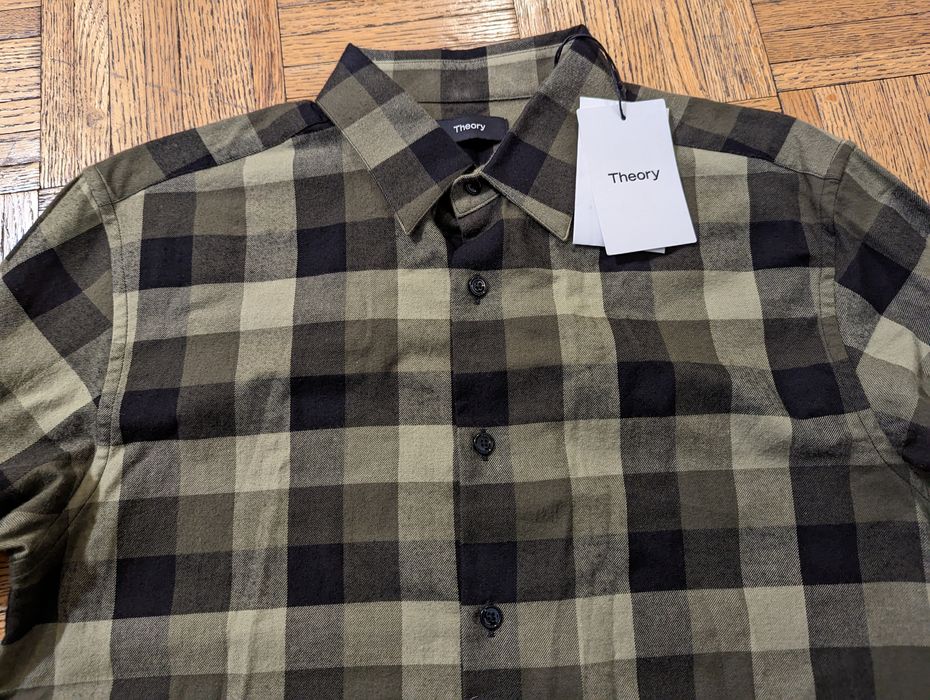 Theory Flannel shirt, new with tags | Grailed