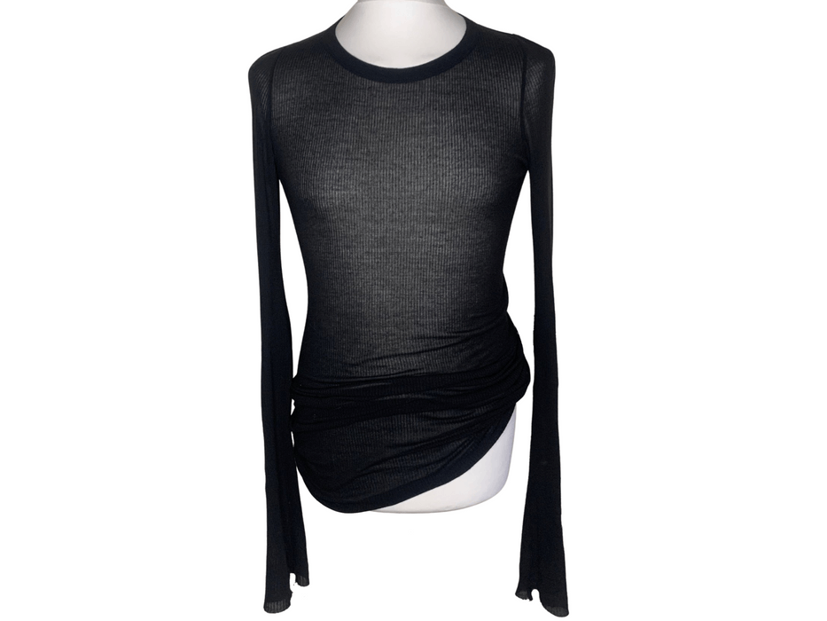 Rick Owens Rick Owens Sphinx FW15 Longsleeve Black + Ribbed | Grailed
