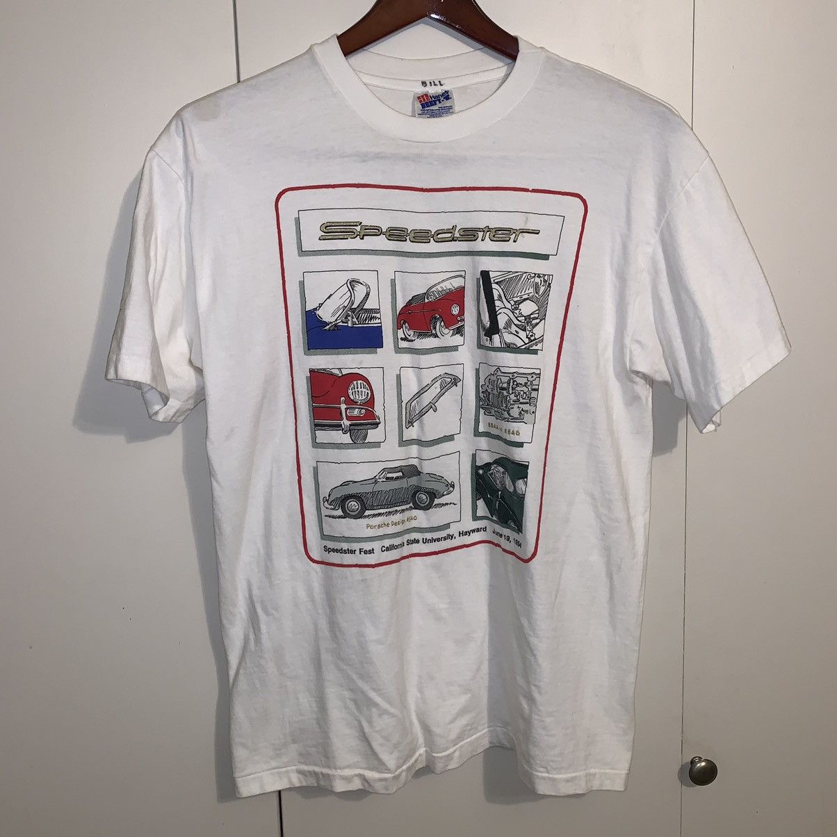 Vintage Vintage Porsche Speedster Fest 1994 T-Shirt L Cal State | Grailed