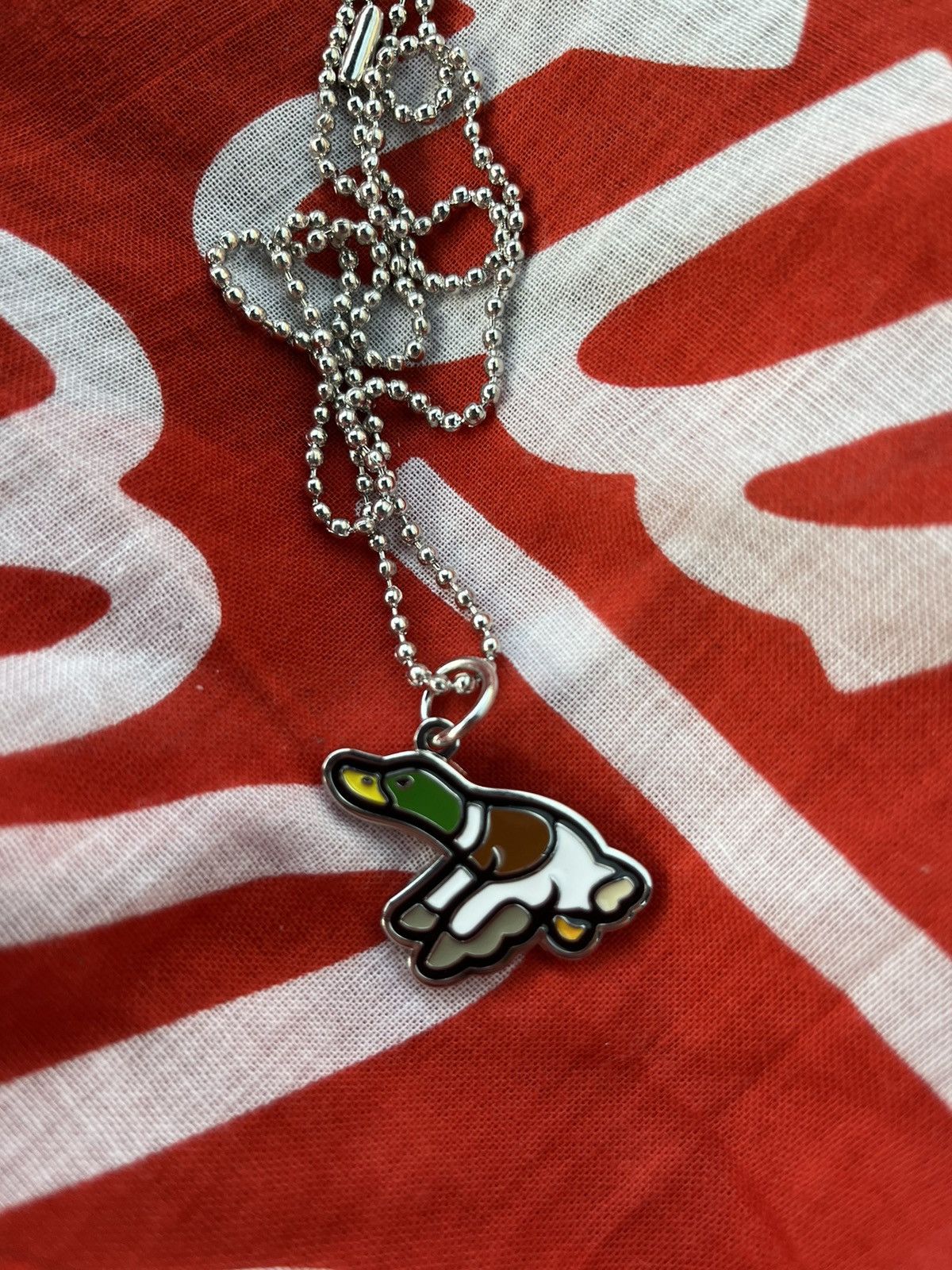 Human Made Human Made Green Flying Duck Pendant Necklace | Grailed
