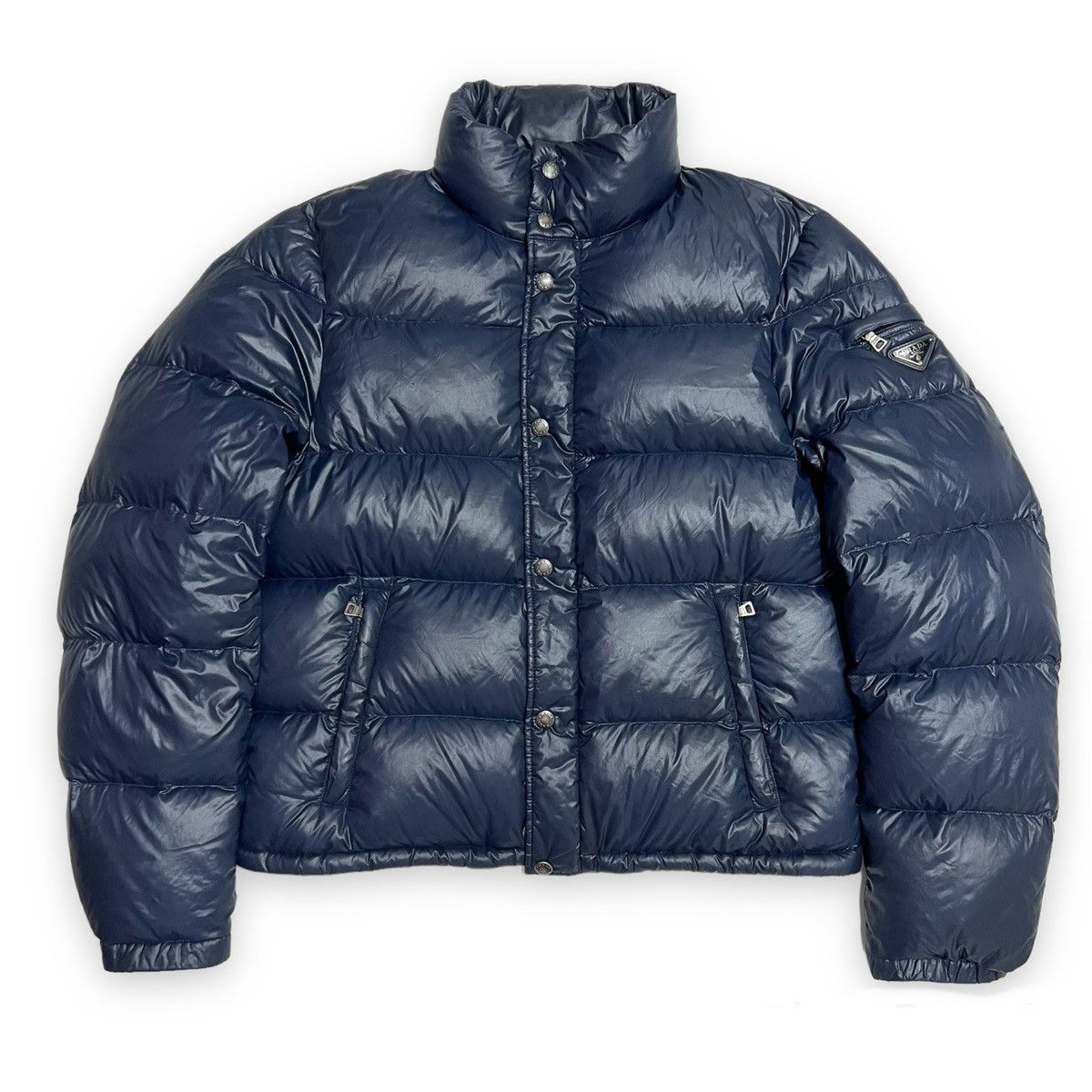 Prada PRADA puffer jacket triangle logo | Grailed
