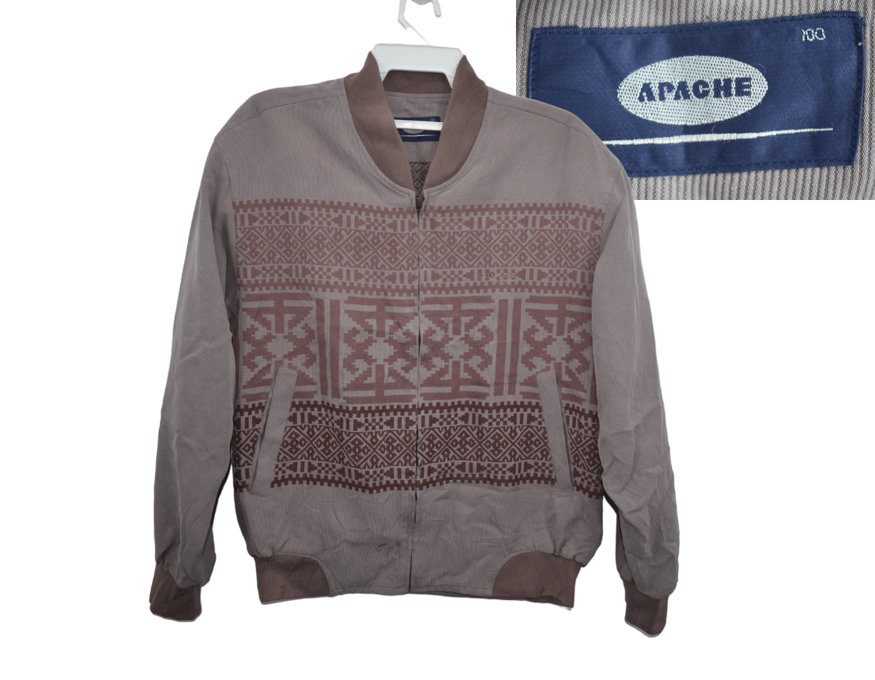 Japanese Brand × Vintage A050 VINTAGE APACHE JACKET NAVAJO DESIGN | Grailed