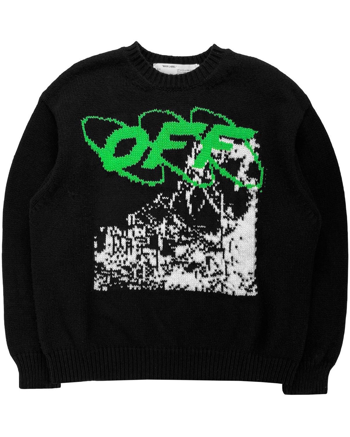 Off-White FW19 Off-White ‘Factory’ Heavy Weight Wool Knitted Sweater ...