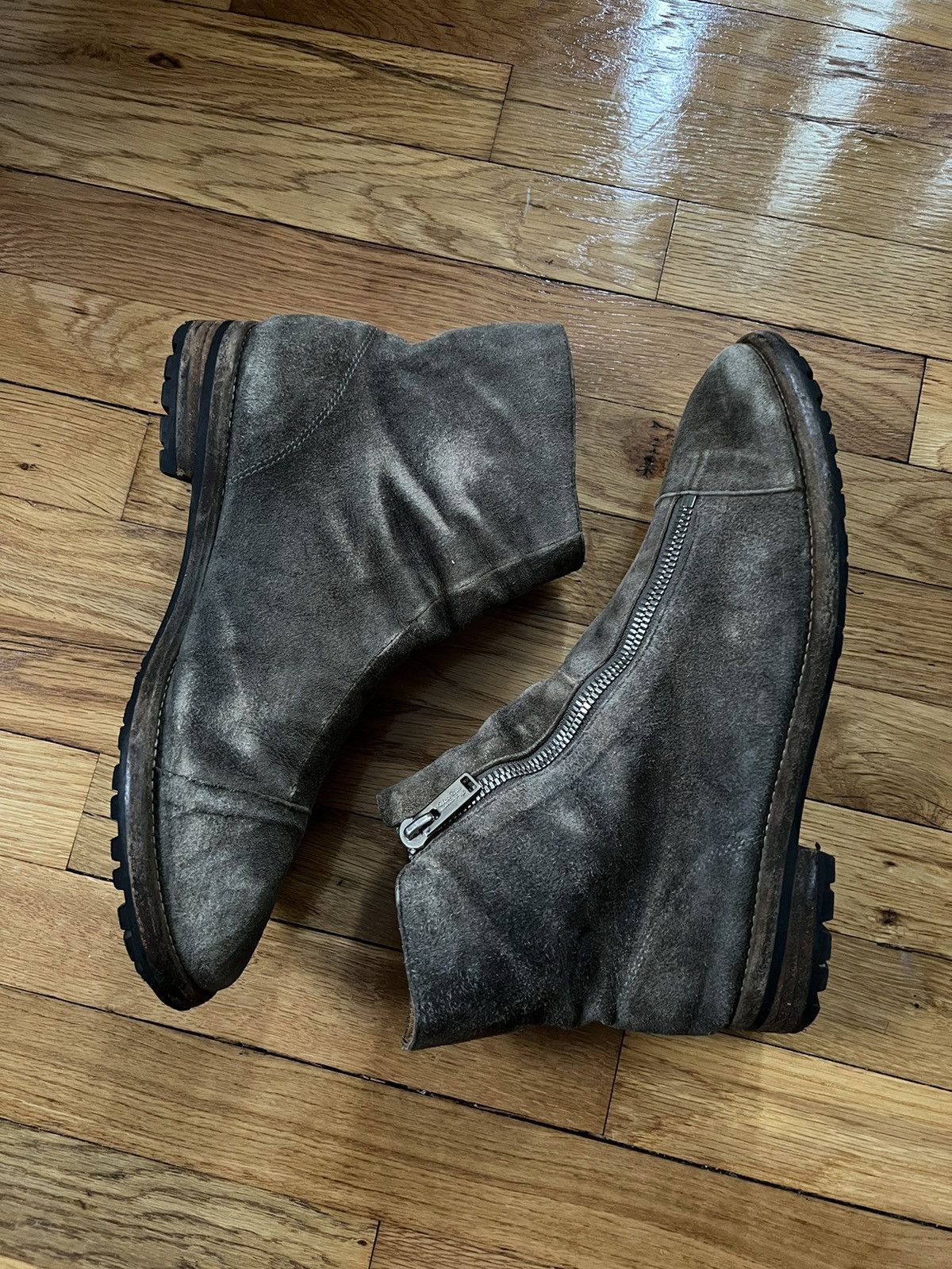 Undercover Undercover Guidi Style Asymmetrical Zip Boots Size L | Grailed