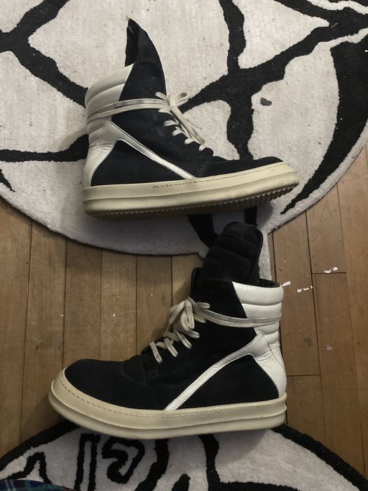 Rick Owens RICK OWENS SUEDE GEOBASKETS | Grailed