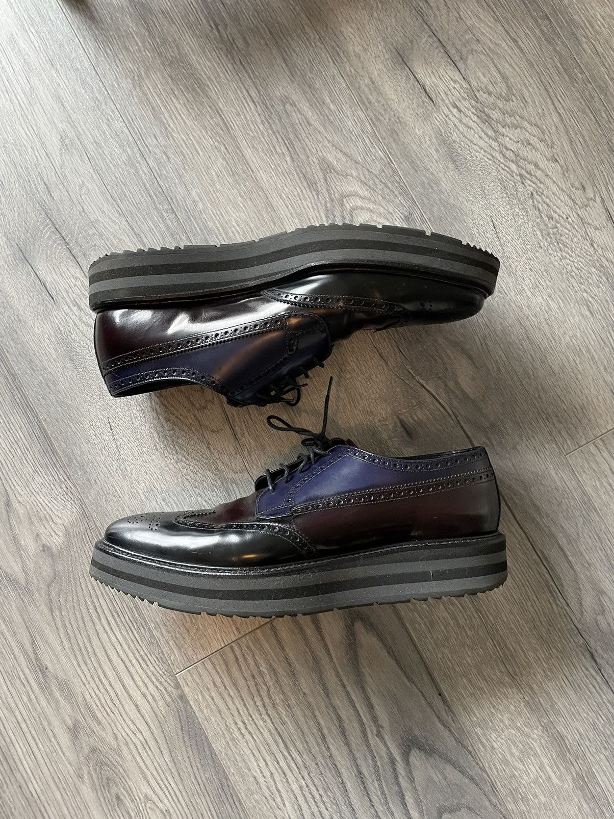 Prada Prada Platform Creeper Brogue Shoes | Grailed