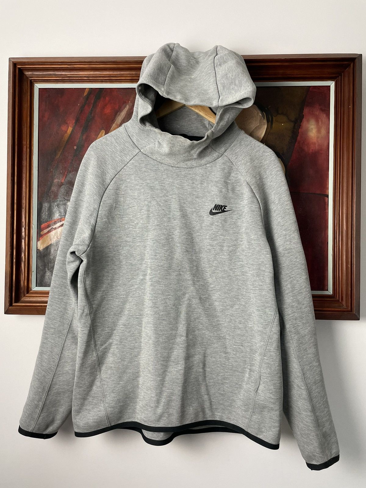 Nike Nike Vintage Y2k 00s Tech Fleece Drill Grey Hype Hoodie Rare | Grailed