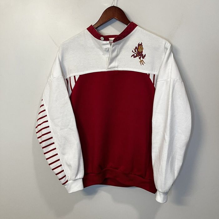 Vintage Vintage ASU Arizona State University Henley Sweater Medium ...
