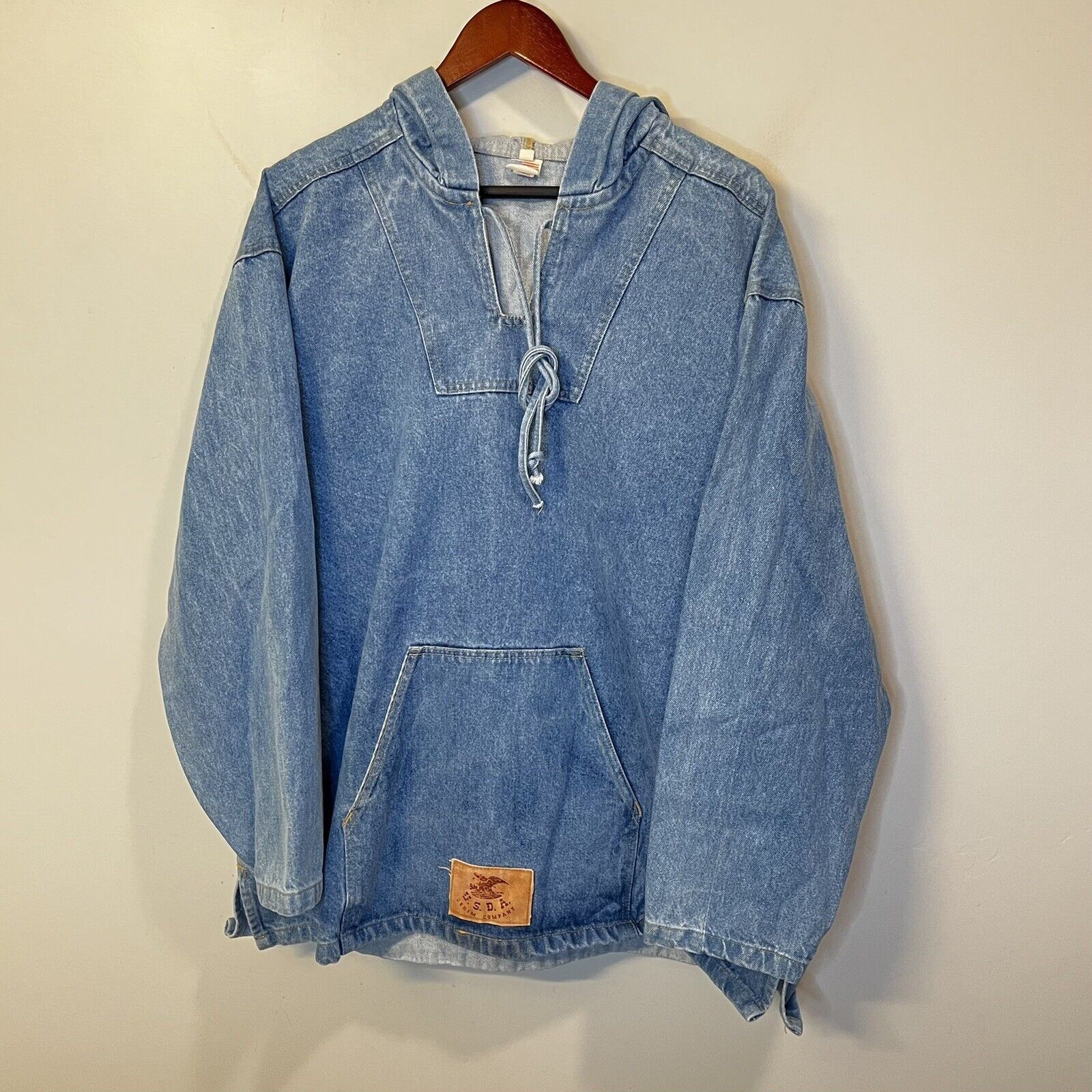 Vintage VINTAGE USDA DENIM COMPANY PULLOVER HOODIE JACKET SIZE L | Grailed