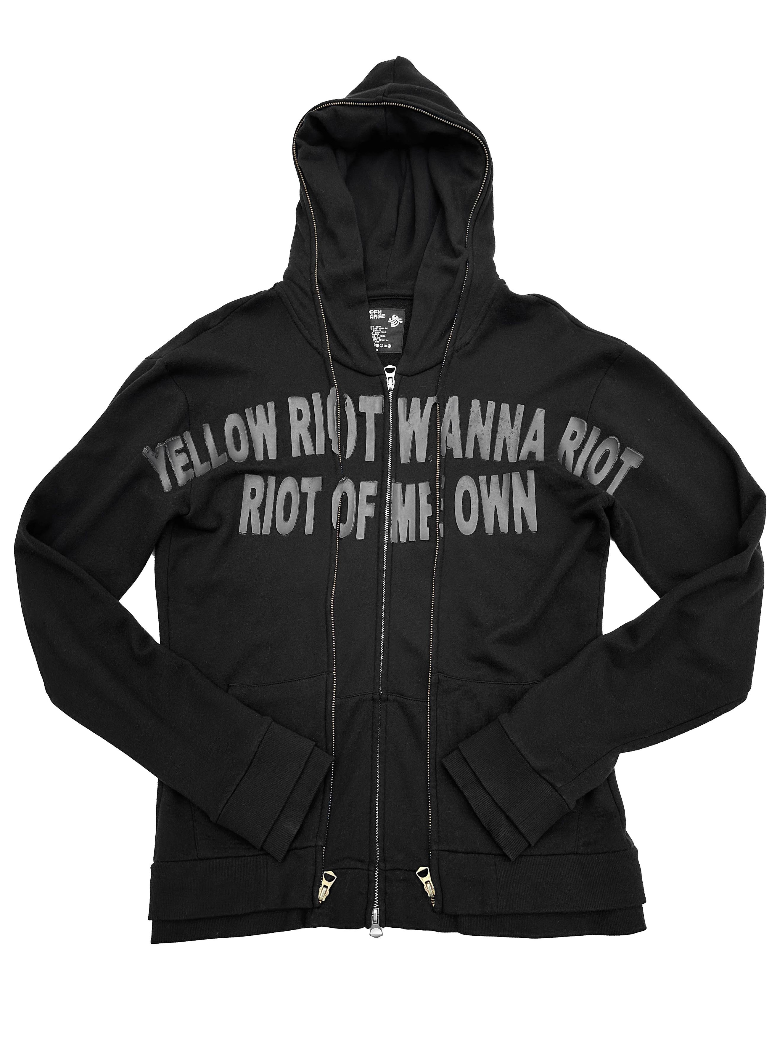 PPFM 2006 PPFM - Yellow Riot Multizipper Hoodie | Grailed