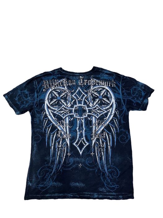 Vintage Affliction Cross Logo Angel Wings OVP Design | Grailed