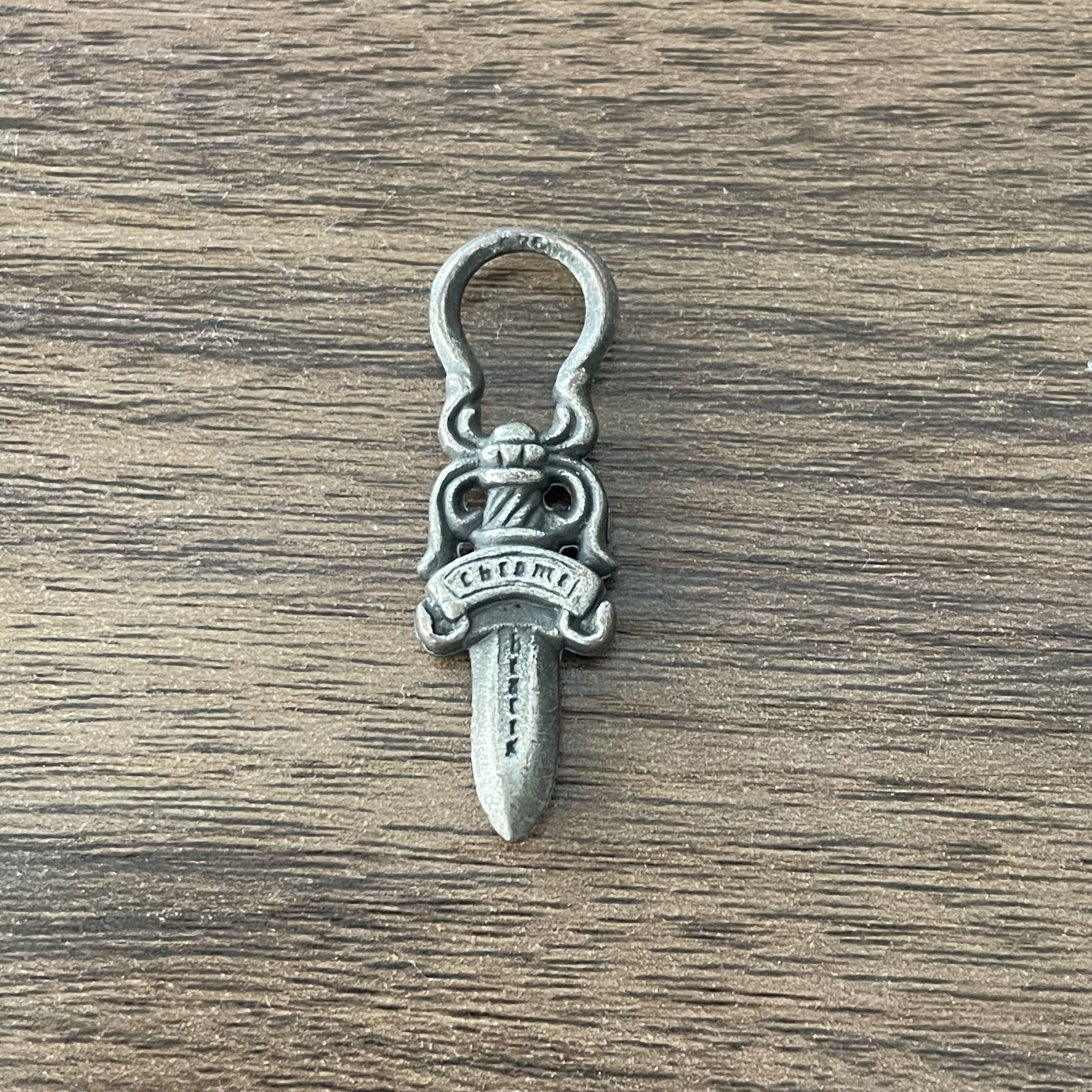 Chrome Hearts RARE Chrome Hearts Dagger Pendant Chain Necklace Silver ...