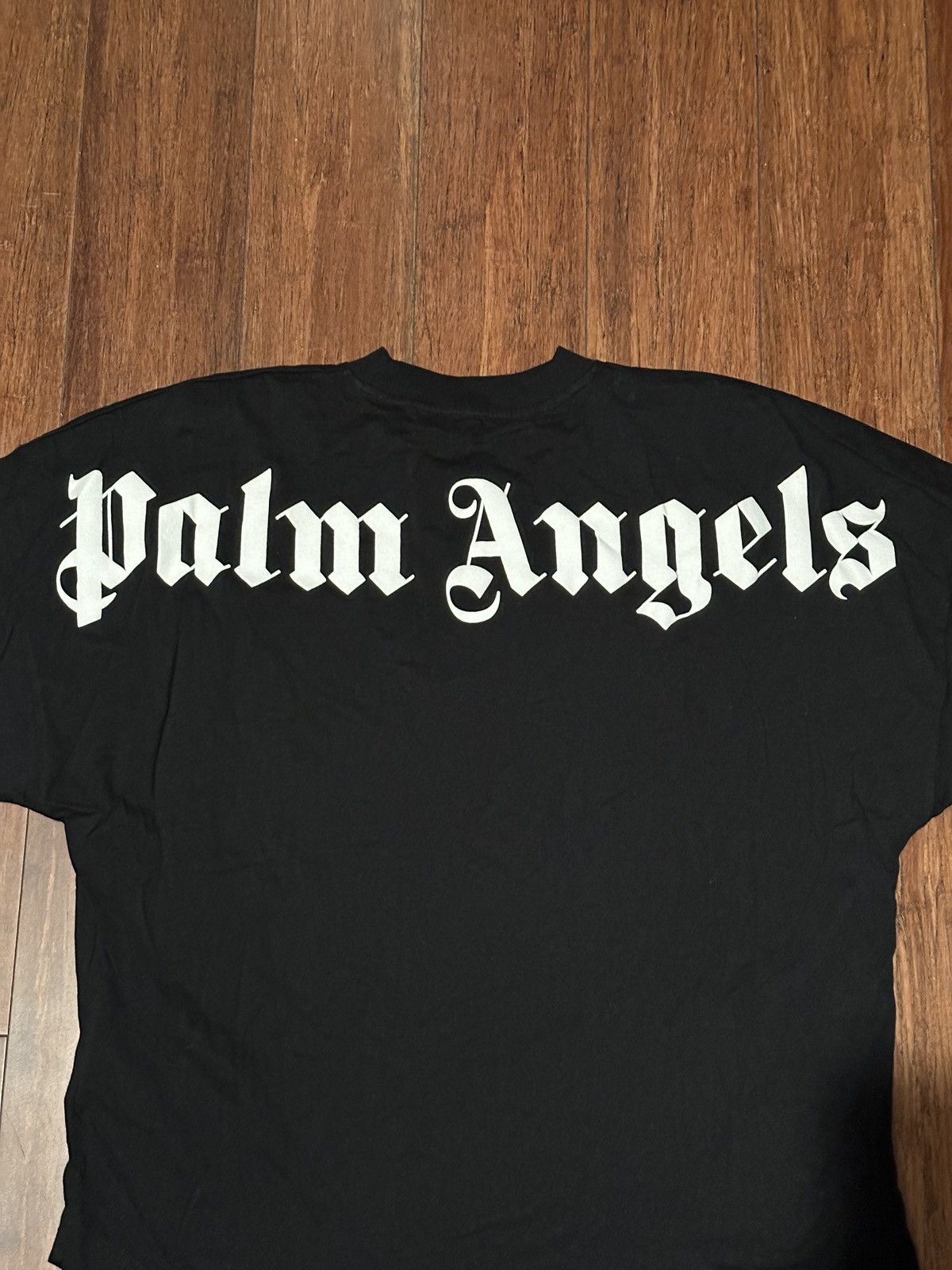 Palm Angels Palm Angels Mock Neck Logo Oversized T-Shirt | Grailed