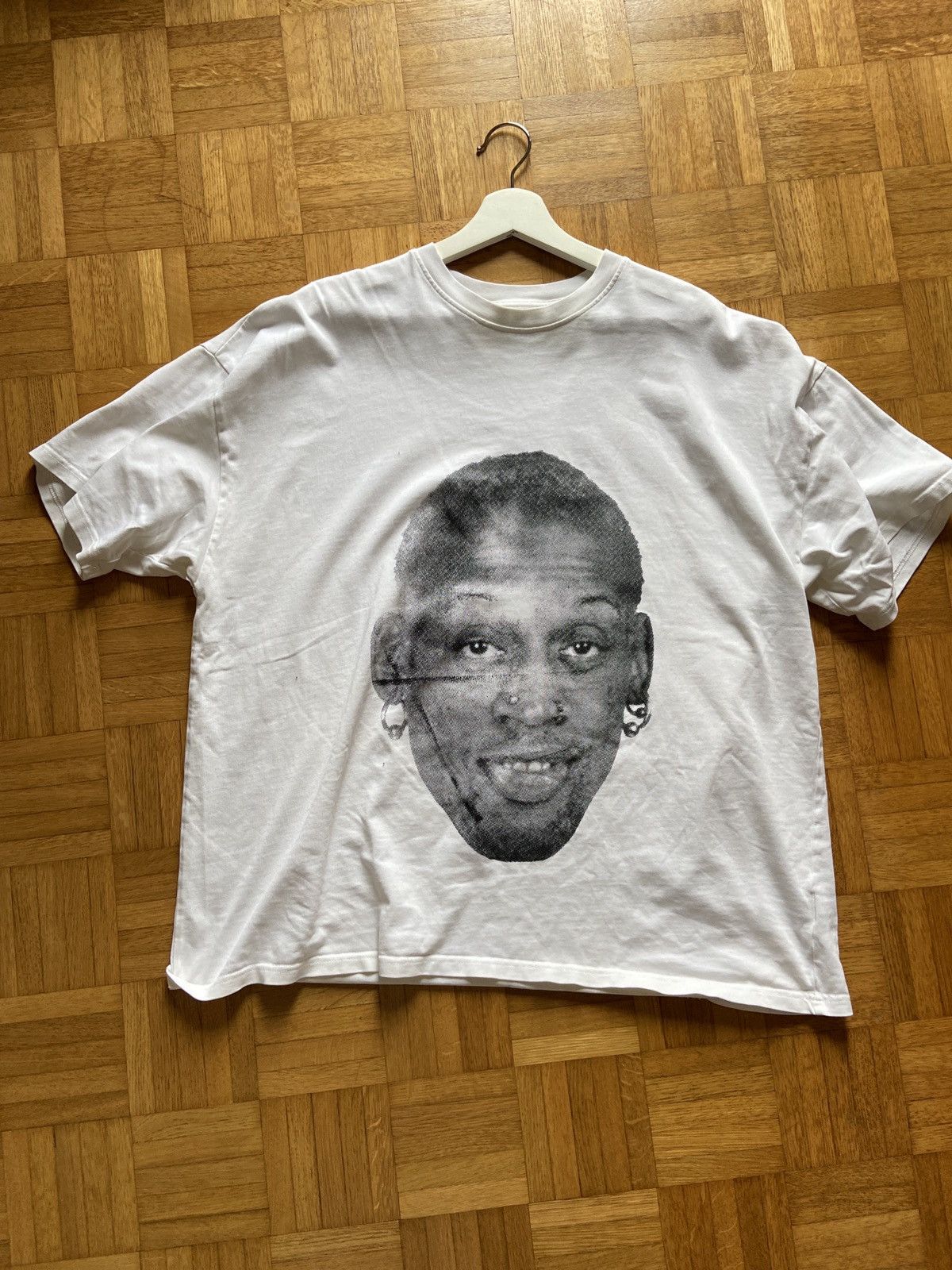 NBA × Vintage Dennis Rodman Halftone tee | Grailed