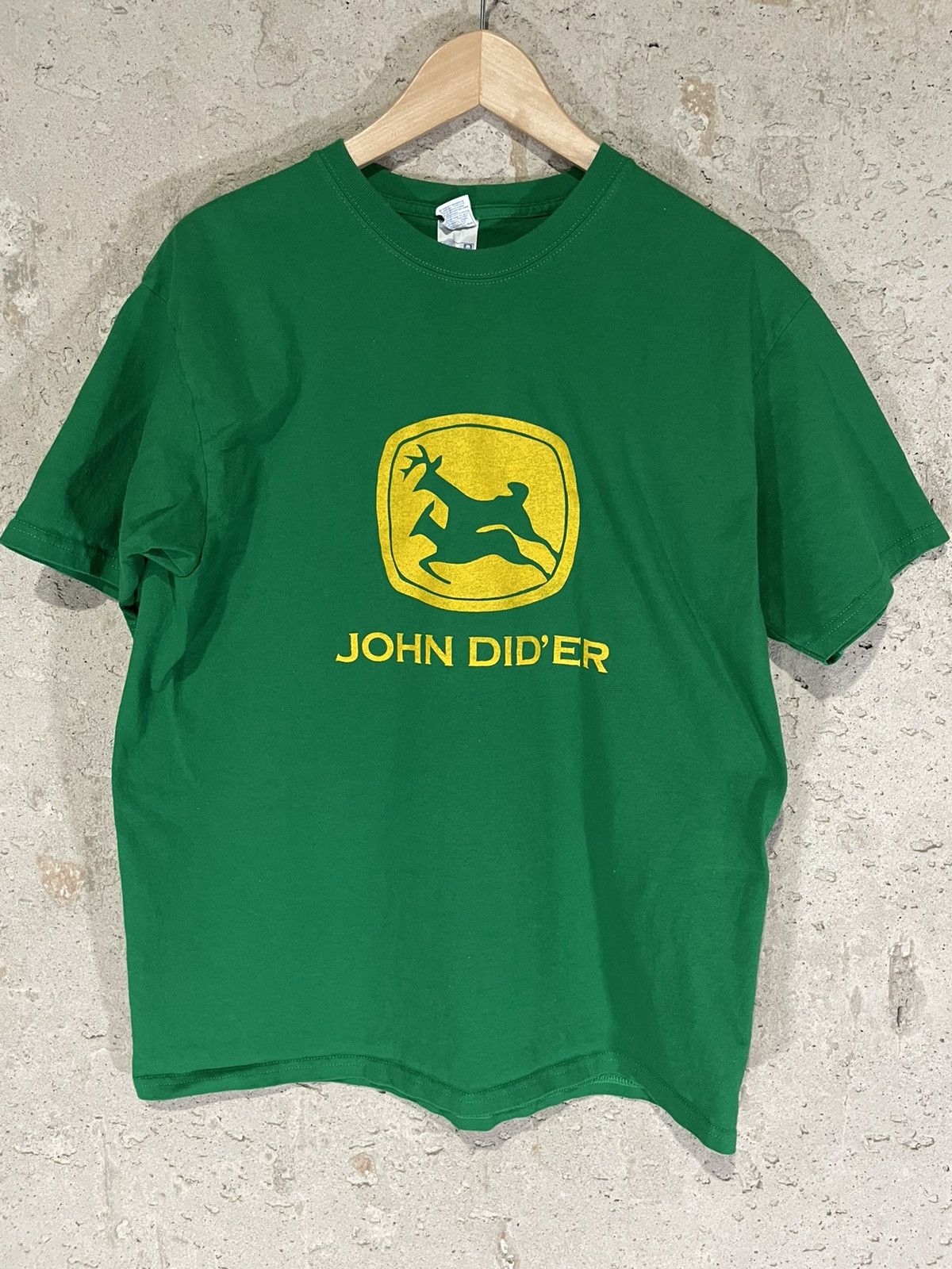 Vintage John Did’er tractor parody t John Deere Logo rip joke | Grailed