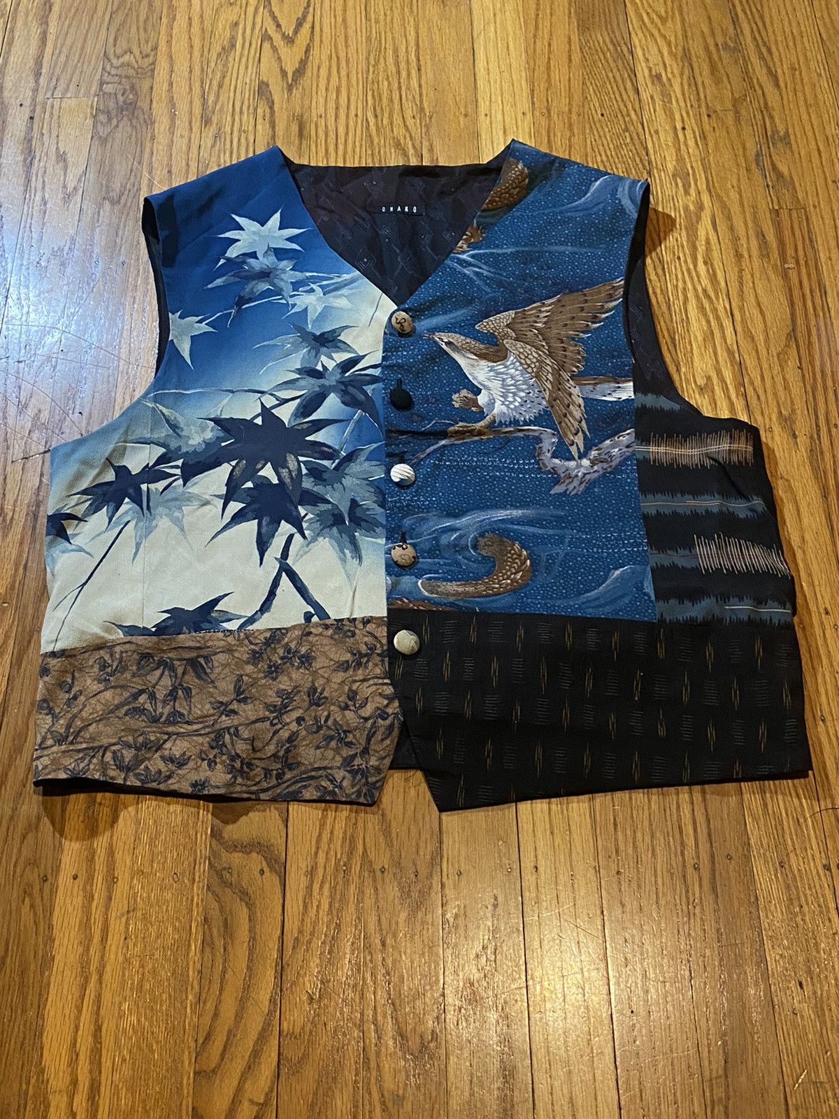 Designer ONANO Vintage 90s silk designer vest | Grailed