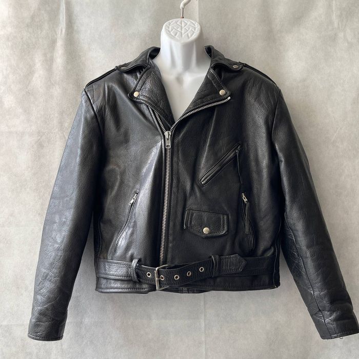Wilsons Leather VINTAGE Wilson's Leather Moto Biker Jacket Style 6631 ...