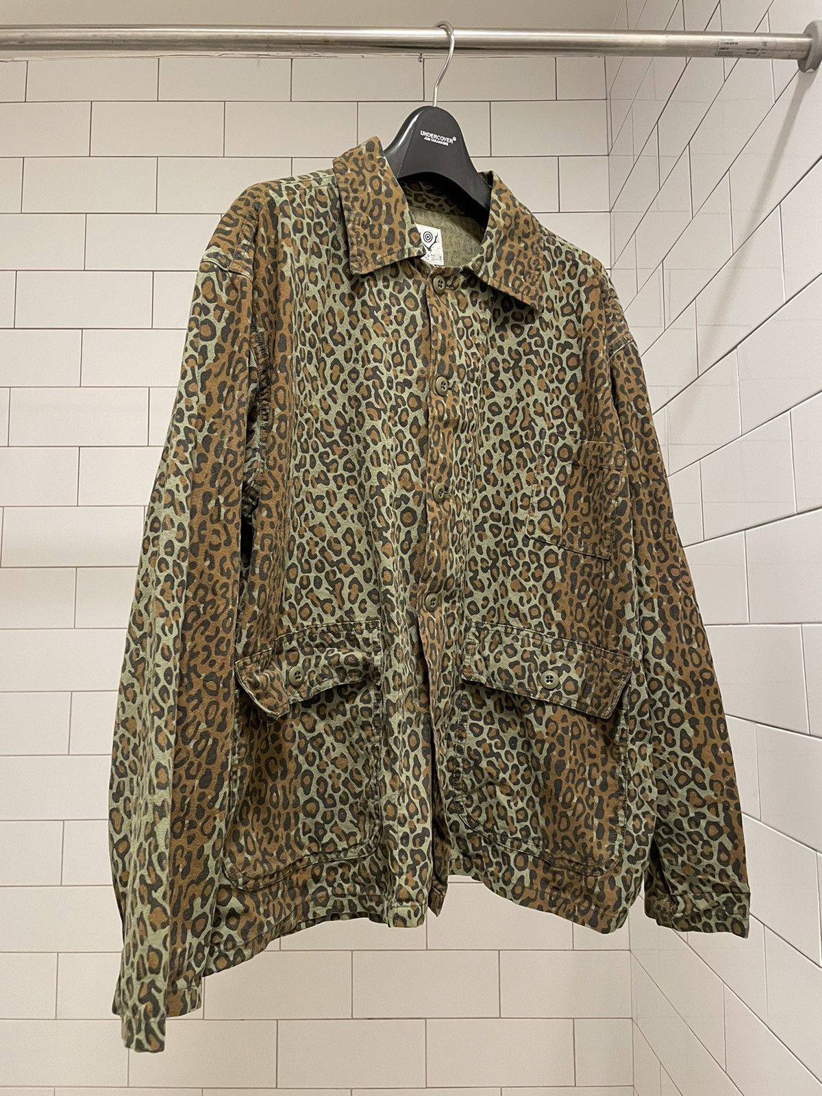 South2 West8 Zaire Leopard Camo Hunting Shirt | Grailed