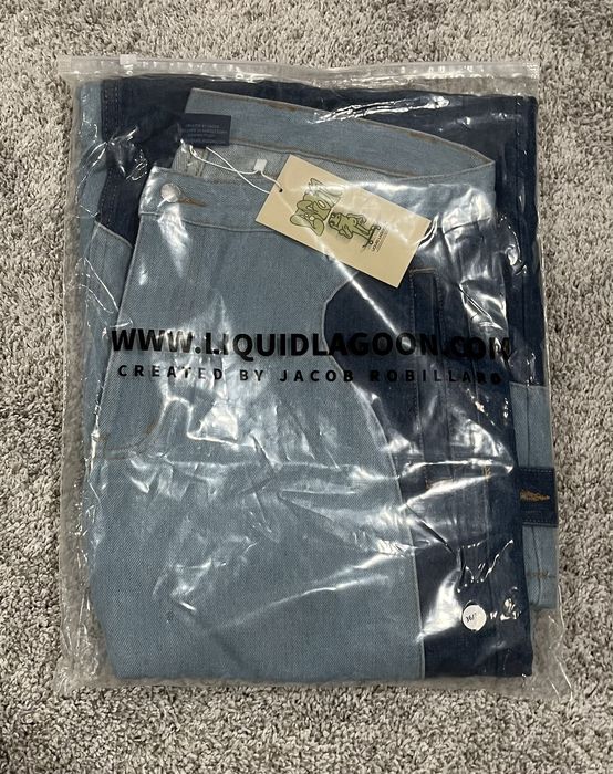 Streetwear Liquid Lagoon Flared Denim | Grailed