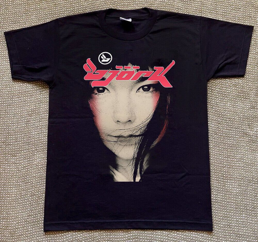 Custom bjork face logo graphic tee T shirt | Grailed