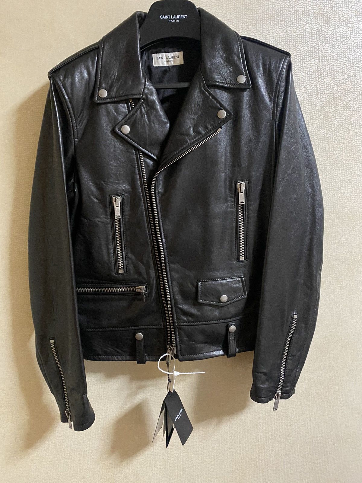 Saint Laurent Paris Classic L01 leather jacket | Grailed