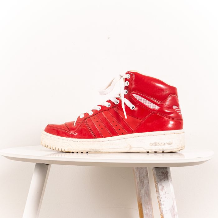 Adidas Adidas Originals Metro Attitude Logo red Hi-Top Sneakers | Grailed
