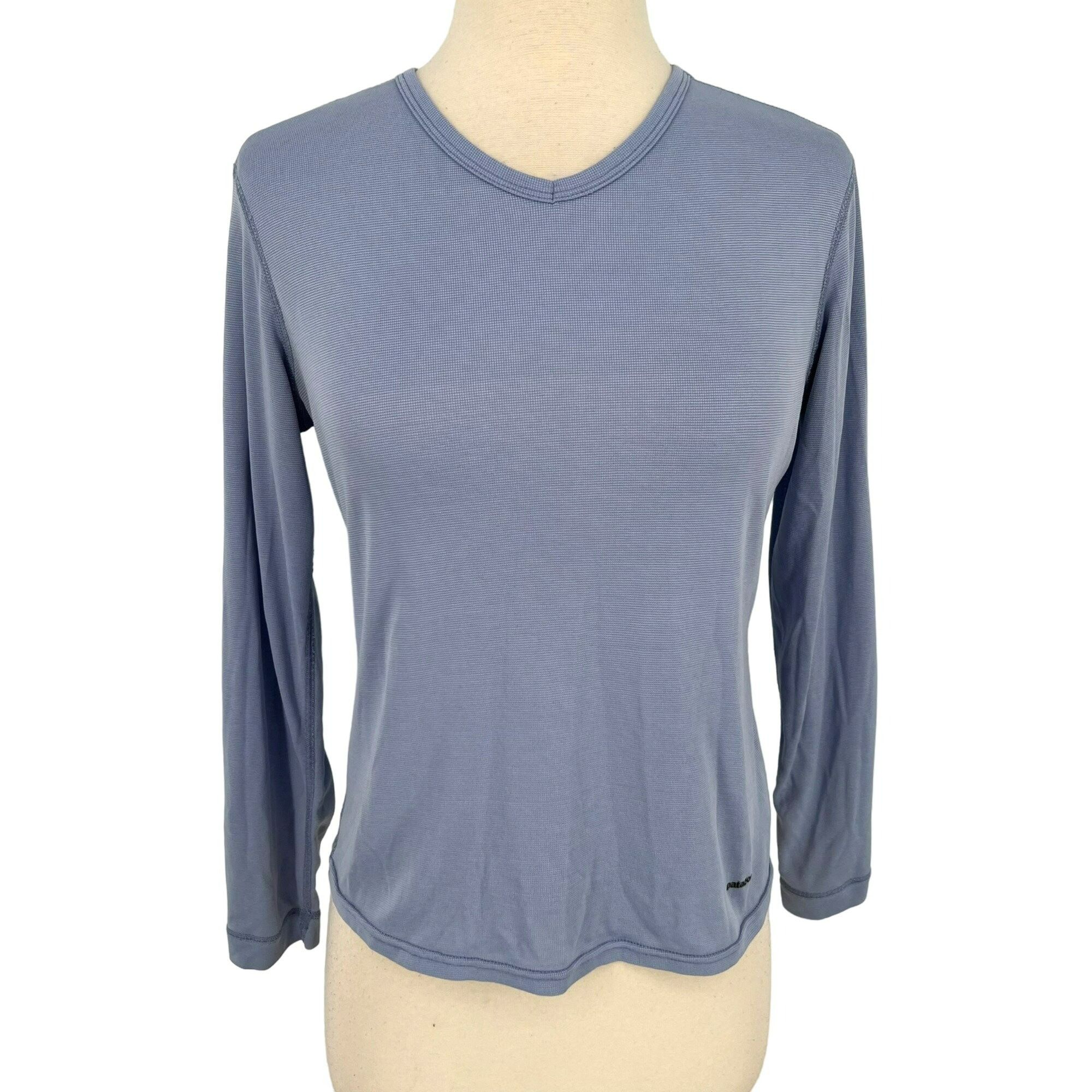 Patagonia Patagonia Capilene V-Neck Base Layer Long Sleeve Top Purple ...
