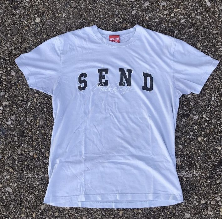 Full Send by Nelk Boys Full Send Nelk Boys Spell Out Short Pastel Light ...