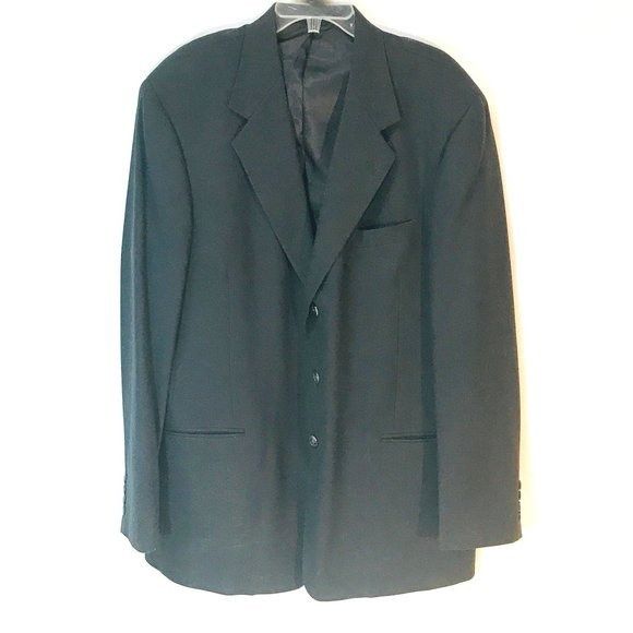 Perry Ellis Perry Ellis Portfolio Black Sport Coat Suit Jacket Blazer ...