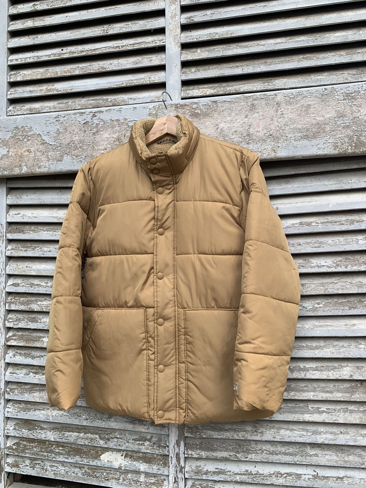 Gap × Streetwear × Winter Session GAP PUFFER X FLEECE Winter Jacket for ...