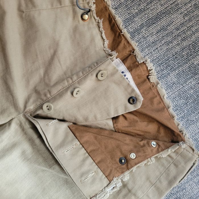 Vintage Kapital cropped distressed khakis | Grailed