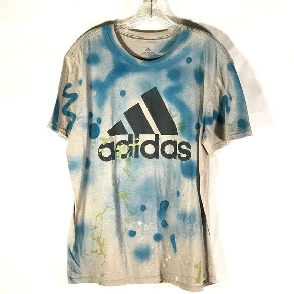 Adidas ADIDAS Graffiti Spray Paint Splatter Art Athletic Workout Sp ...