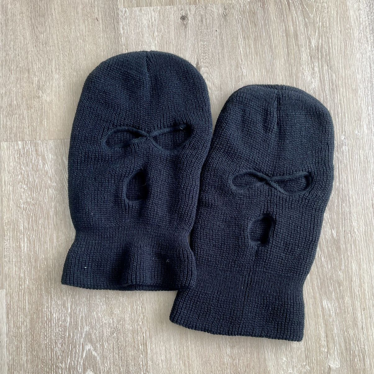 Vintage 2-Pack 2000s Retro SKI MASKS Synched Neck 3-Hole Facecover ...