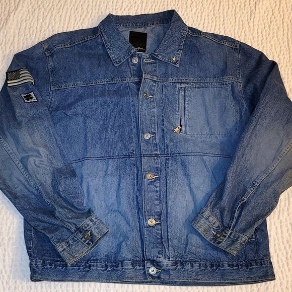 Sean John VTG Sean John jacket jean light denim button down closure 90 ...