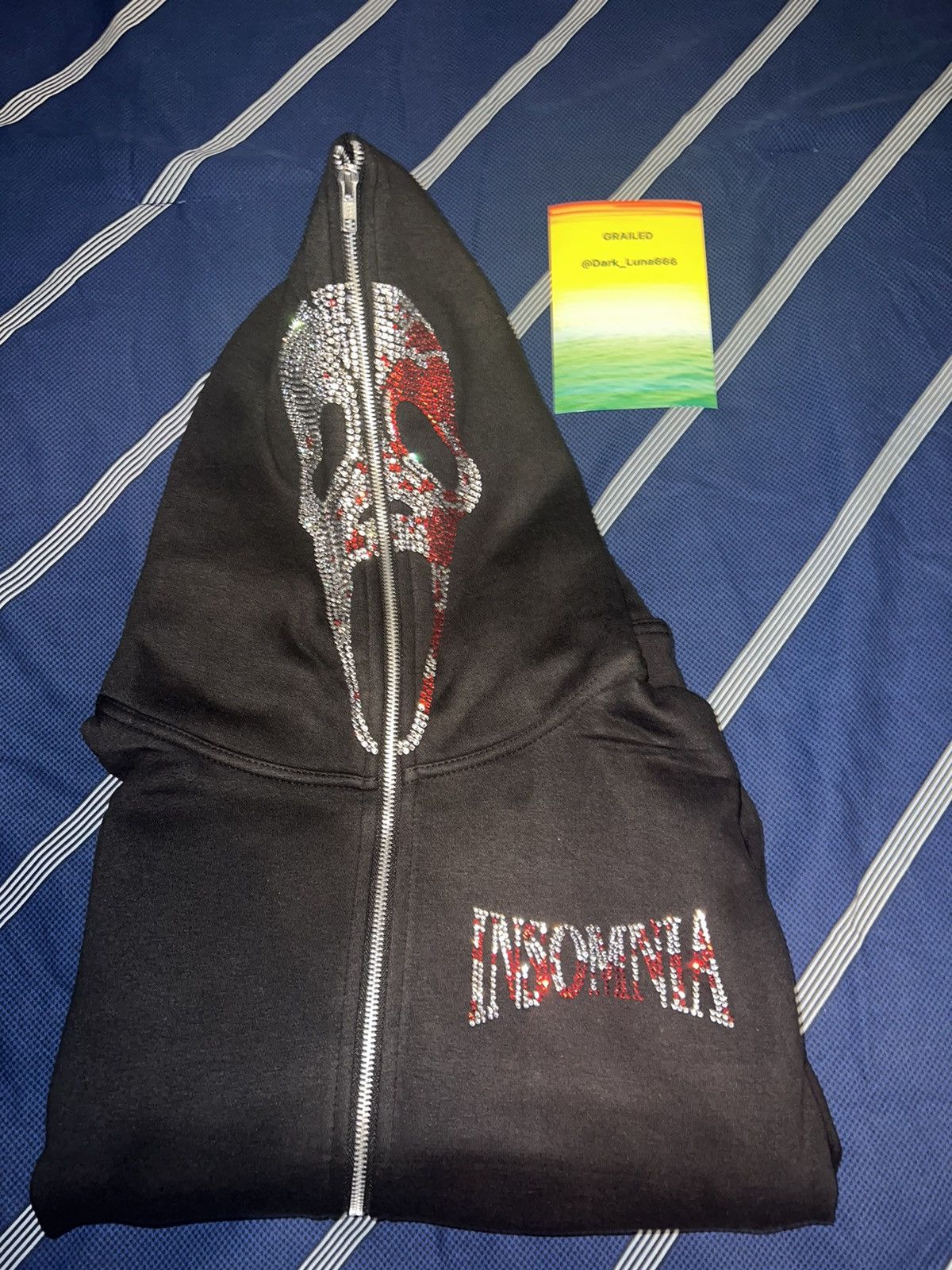 Insomnia Visuals Insomnia Visuals Blood splatter ghost face full zip ...