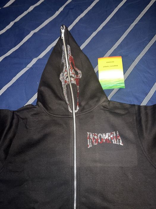 Insomnia Visuals Insomnia Visuals Blood splatter ghost face full zip ...