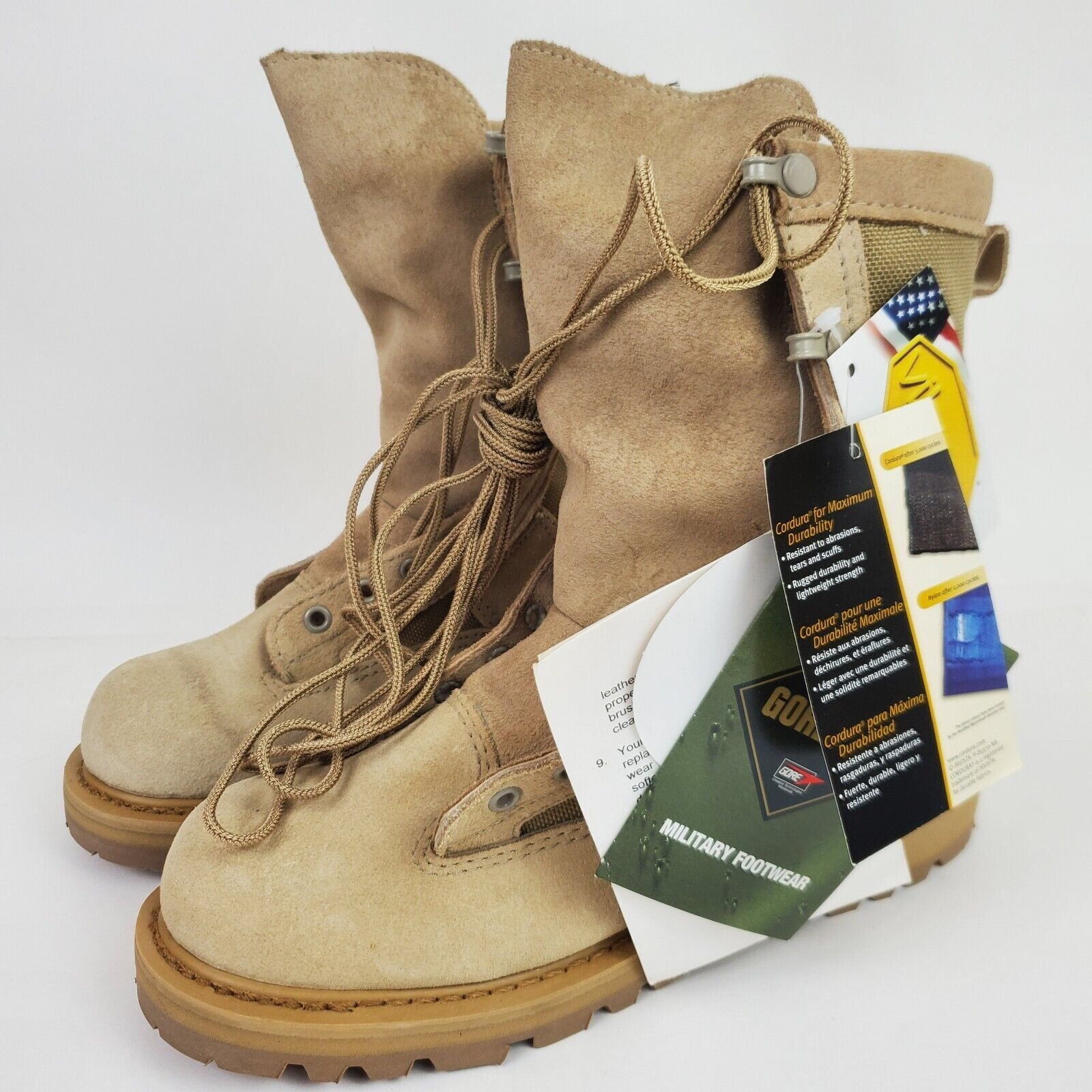 New Rock New Rocky Combat Boots Mens 5.5 Womens 7.5 Army Desert ...