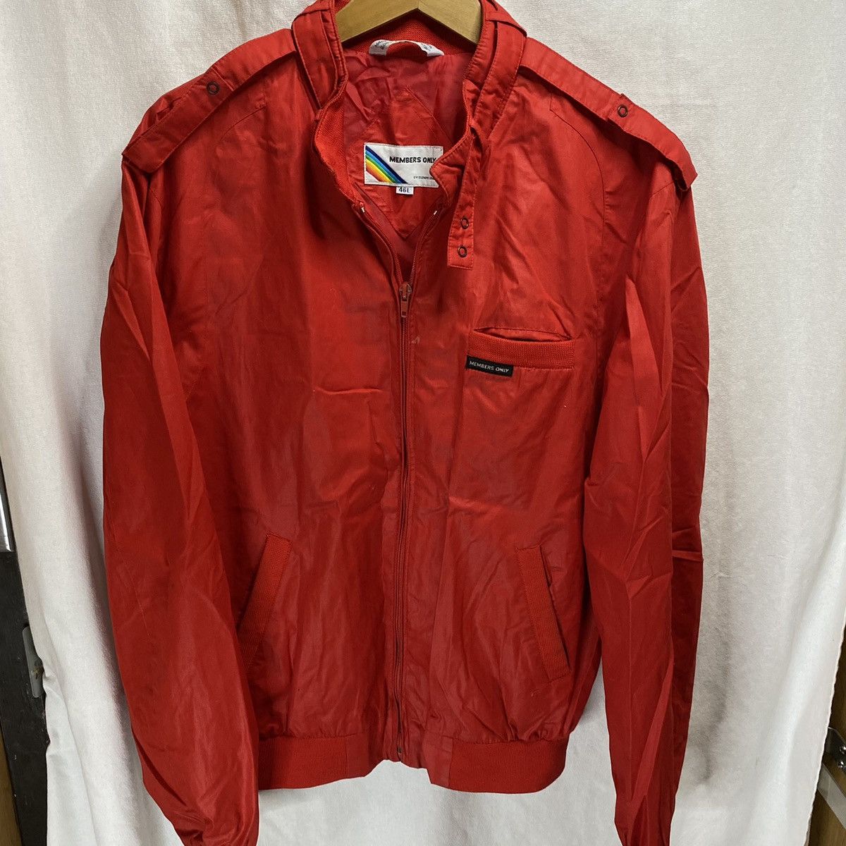 Members Only × Vintage Vintage 1990s red Members only jacket | Grailed