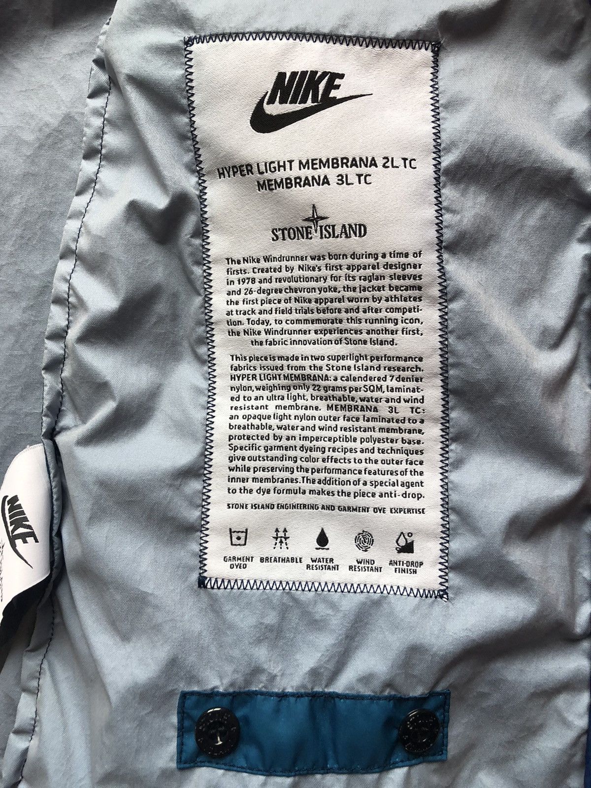 Stone Island Nike x Stone Island Hyper Light Membrana 2016 | Grailed