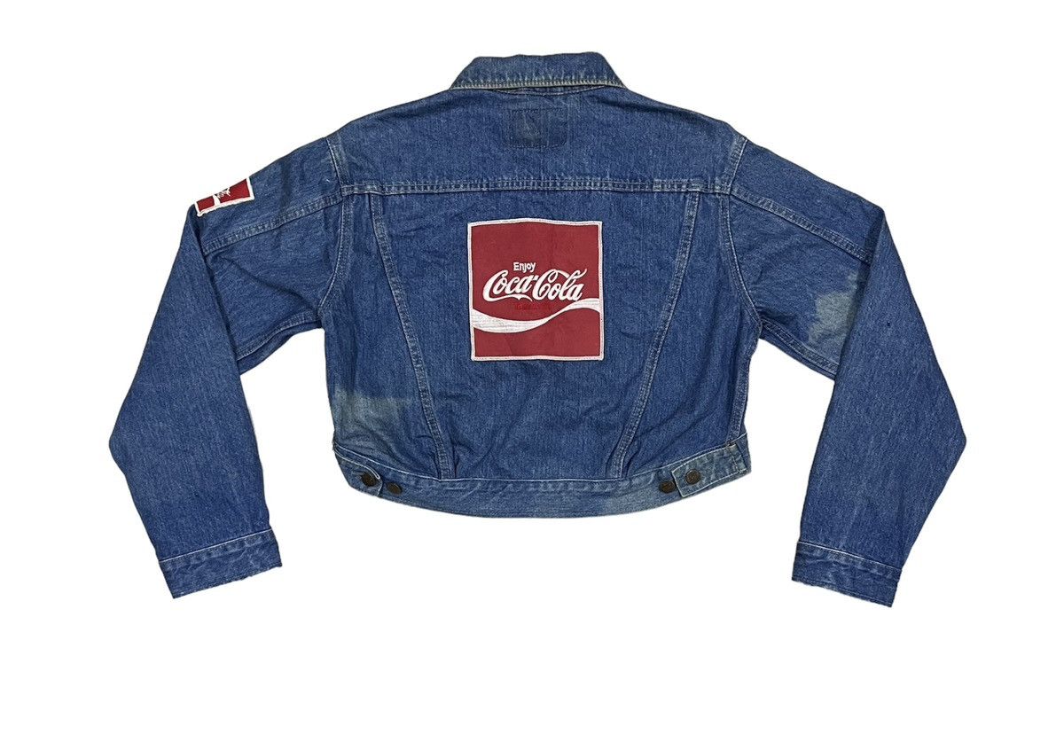 Big John × Coca Cola × Vintage Vintage BIG JOHN Denim Jacket with Coca ...