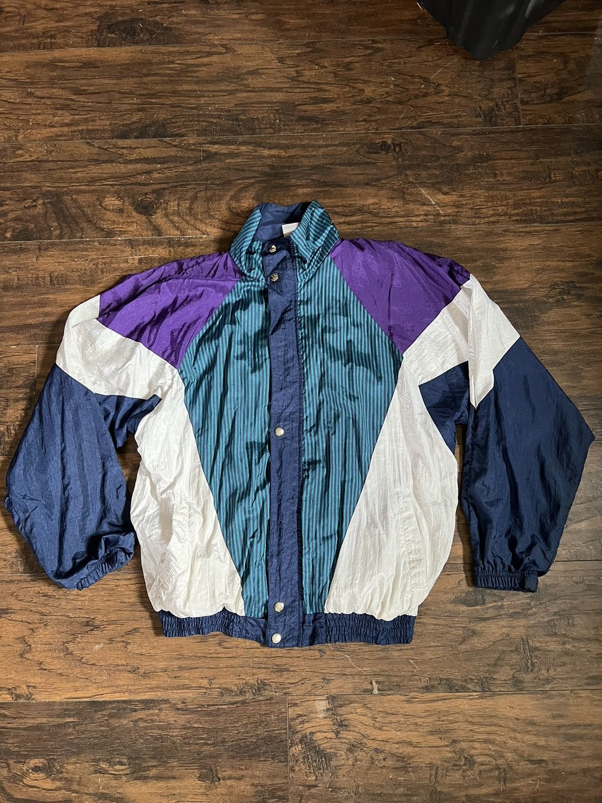 Vintage 1990s Active Wear Vintage Windbreaker Track Jacket | Grailed