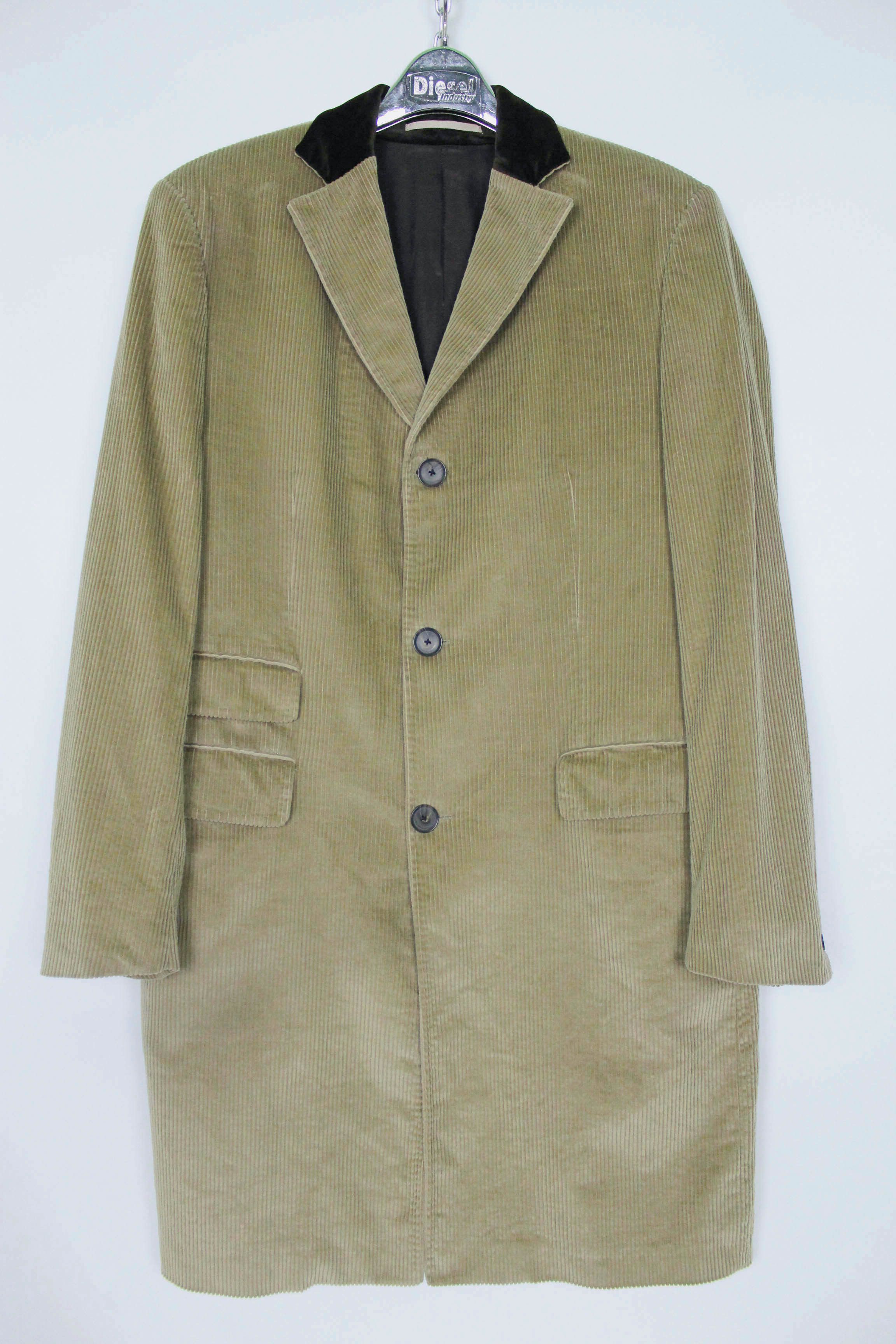 Corpus Corpus Line Odermark Beige Cord Corduroy Long Coat Jacket | Grailed
