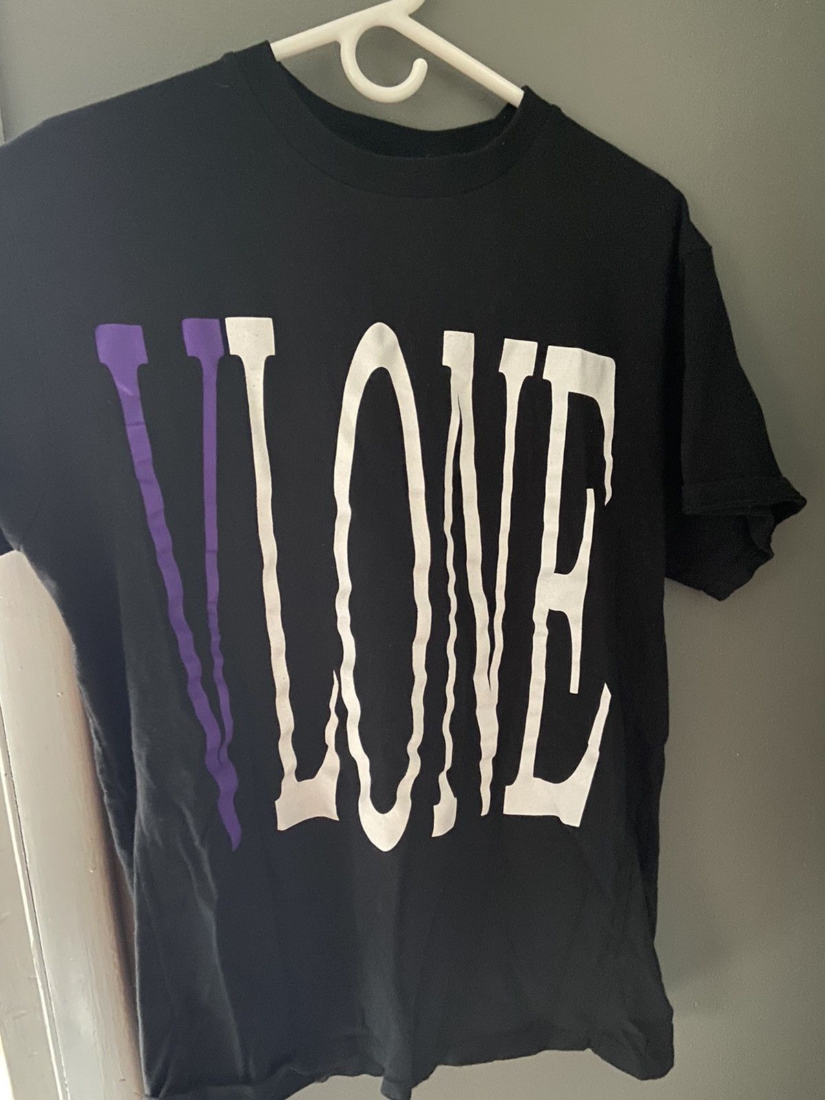 Vlone Vlone Staple Tee Black/Purple Medium | Grailed