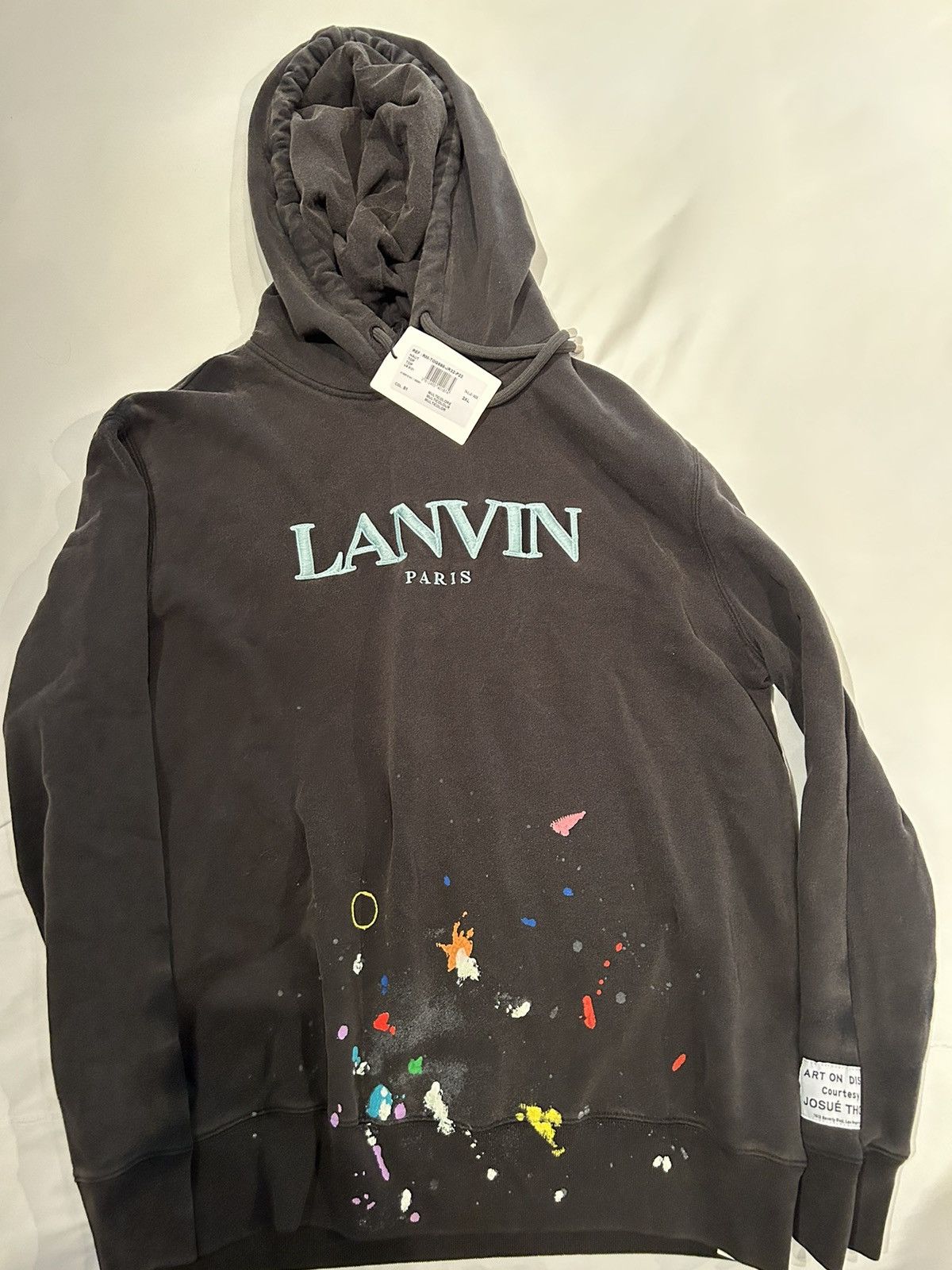 Gallery Dept. × Lanvin Lanvin x Gallery Dept paint splatter hoodie ...