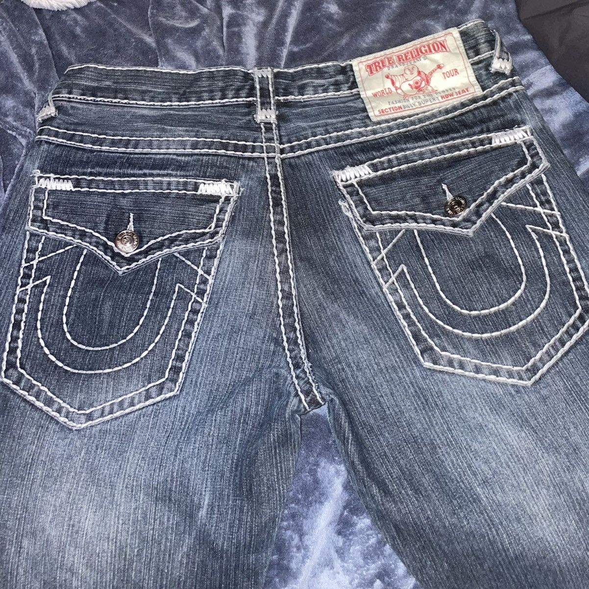 True Religion White Stitch True Religion Jeans | Grailed