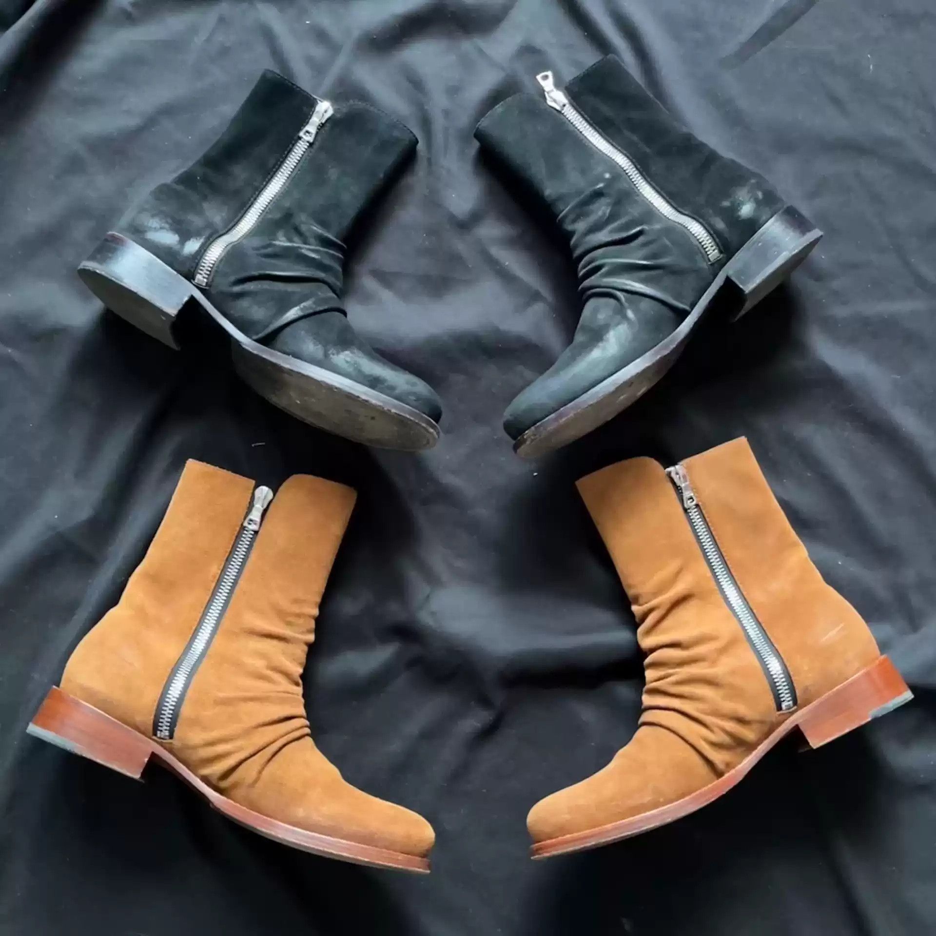 Amiri AMIRI 16OG Stack Boots in Brown US9.5 | Grailed