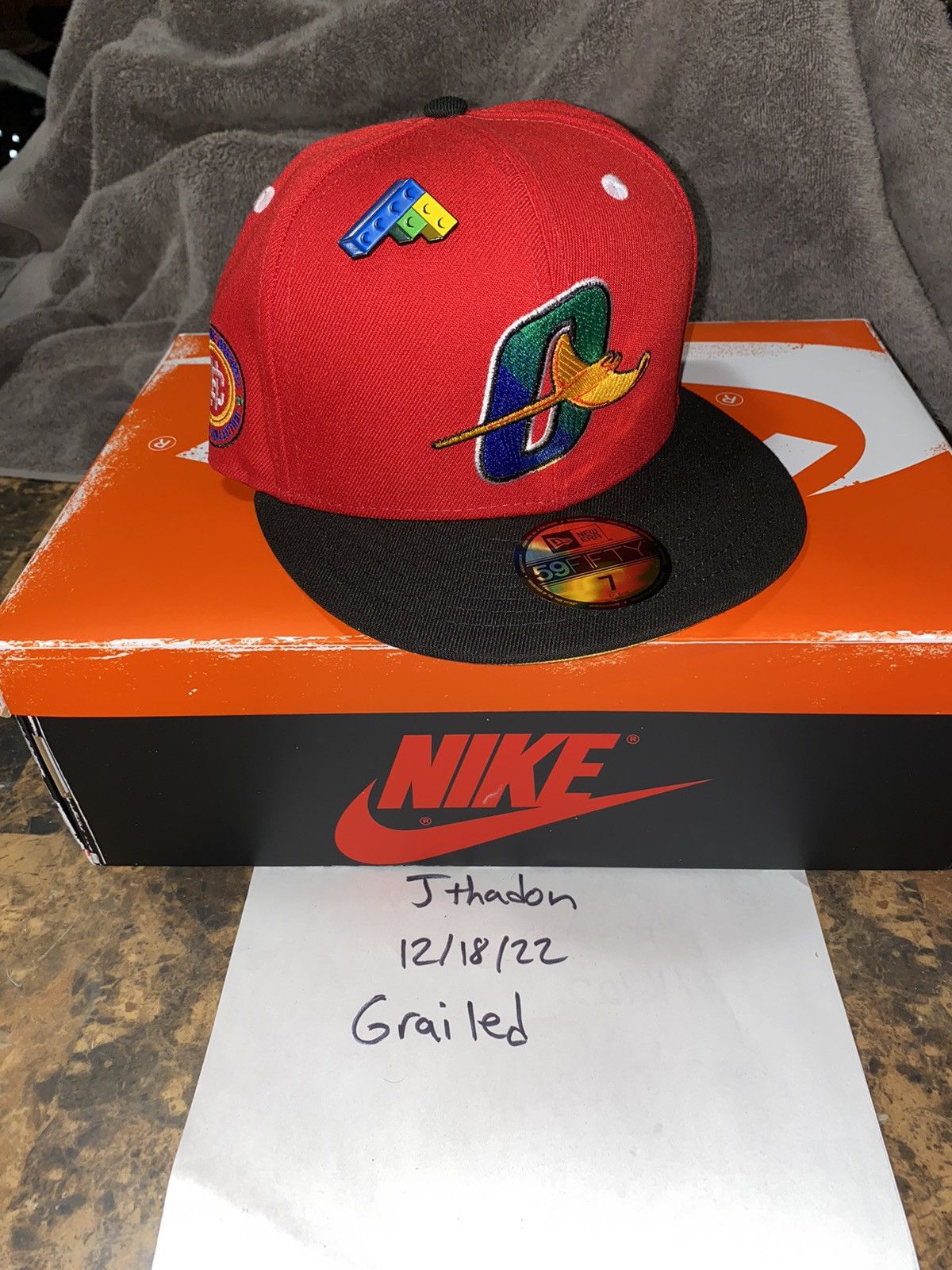 New Era Orlando Rays New Era 59fifty hat size 7 red Lego Land | Grailed