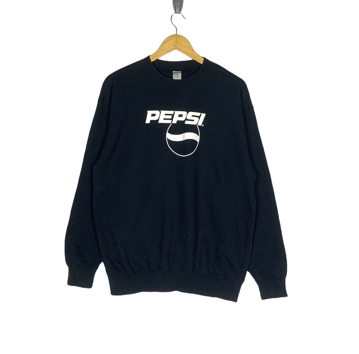 Pepsi × Vintage Pepsi Sweatshirt Big Logo Black Colour Jumper | Grailed
