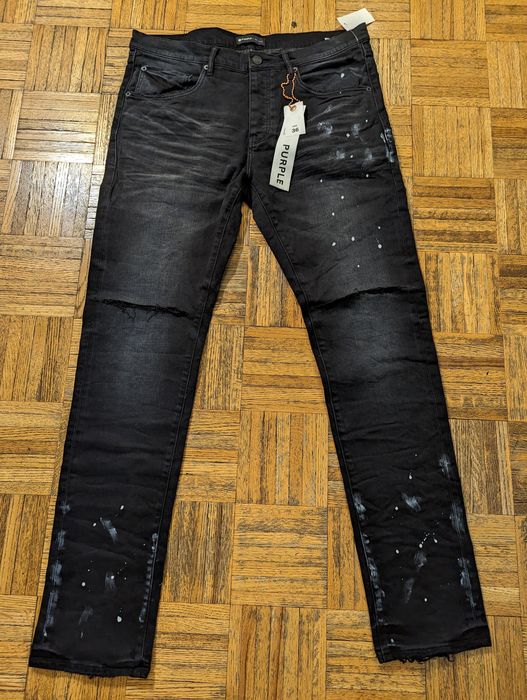 Purple P001 Black Resin jeans, new with tags | Grailed