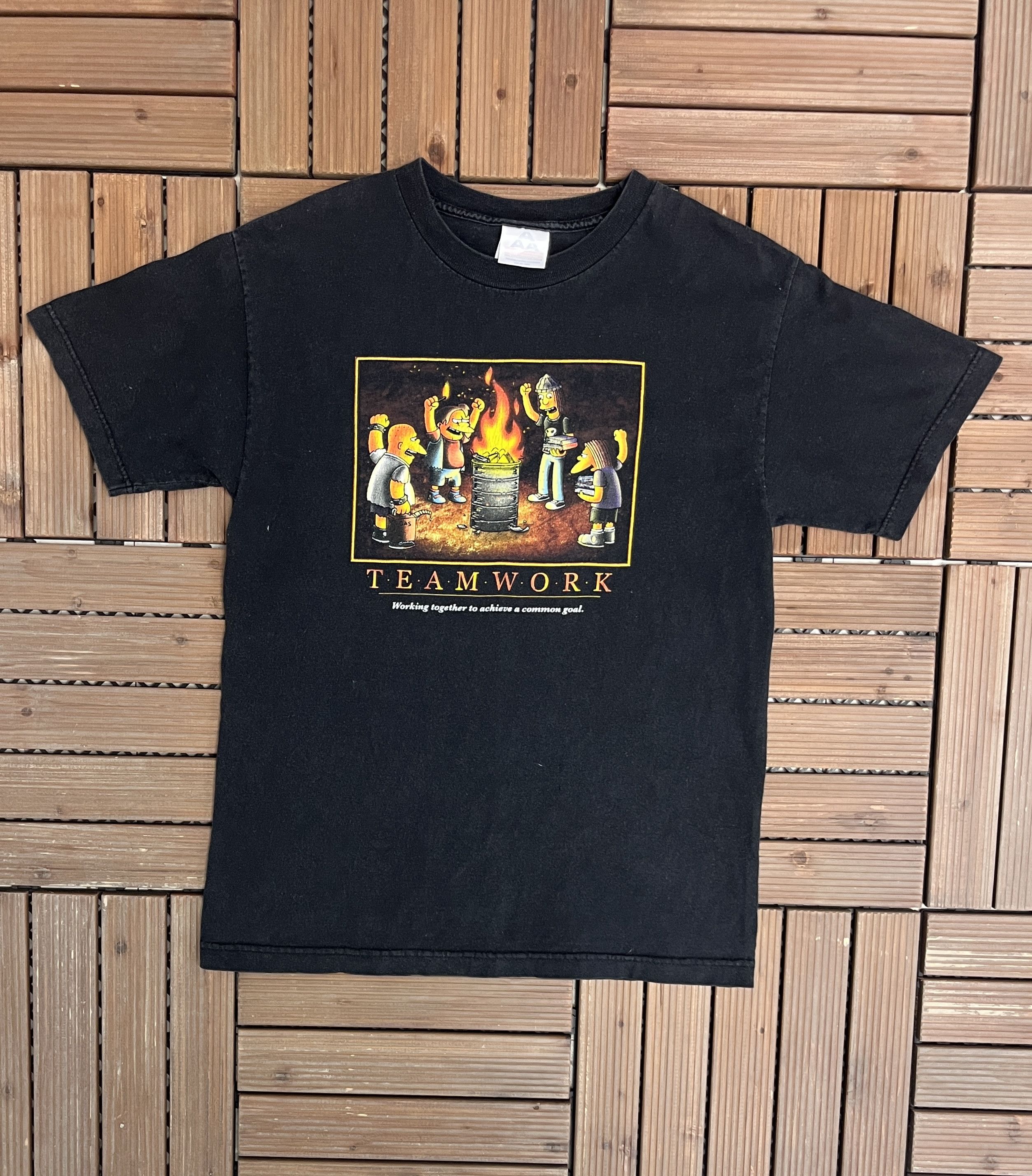 Vintage The Simpsons Teamwork Vintage T-Shirt | Grailed